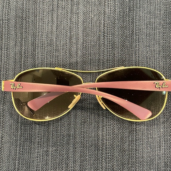Ray-Ban | Accessories | Ray Ban Purple Arm Gold Trim Aviator Sunglasses ...